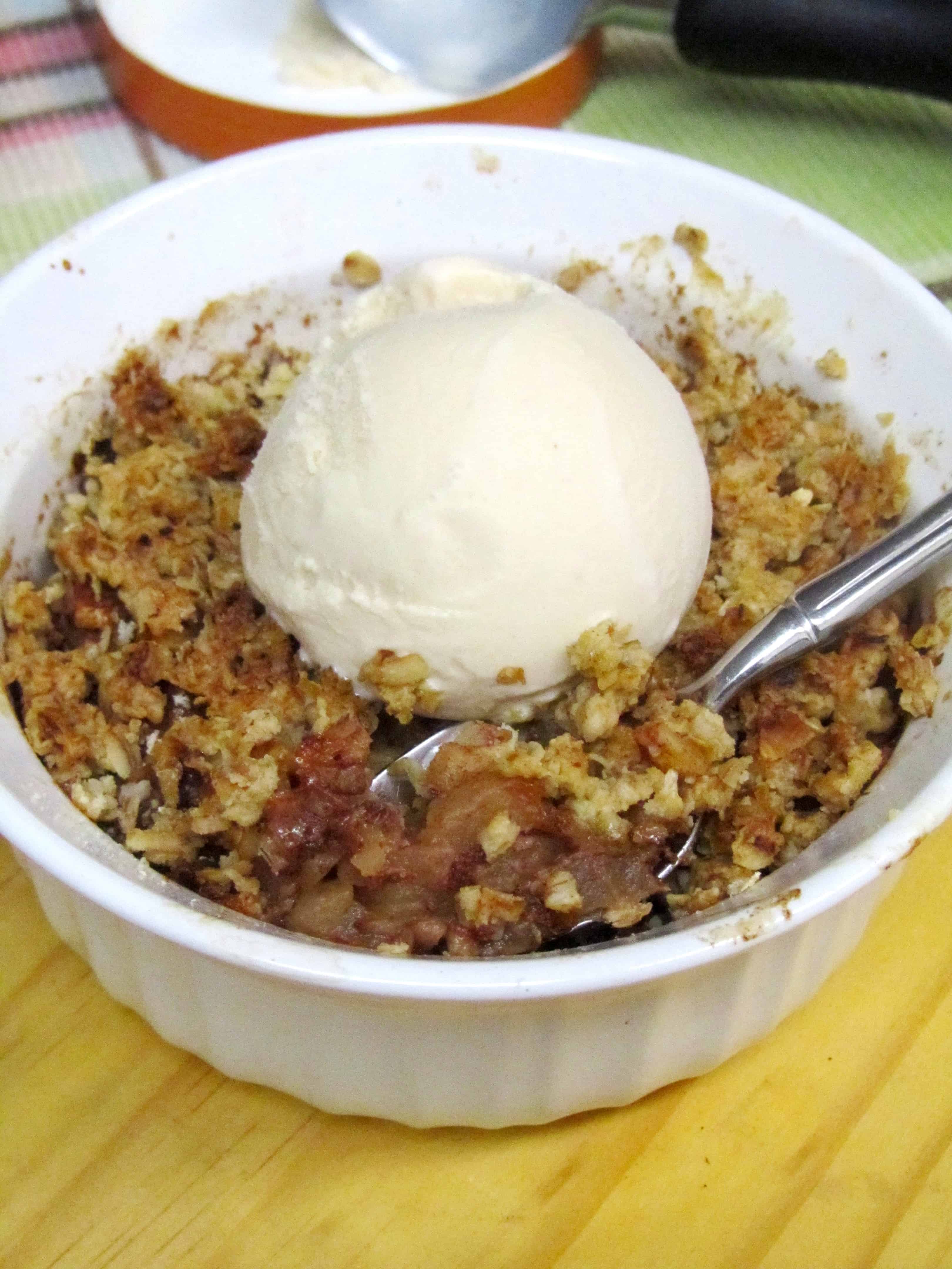 Single Serving Apple Crisp
