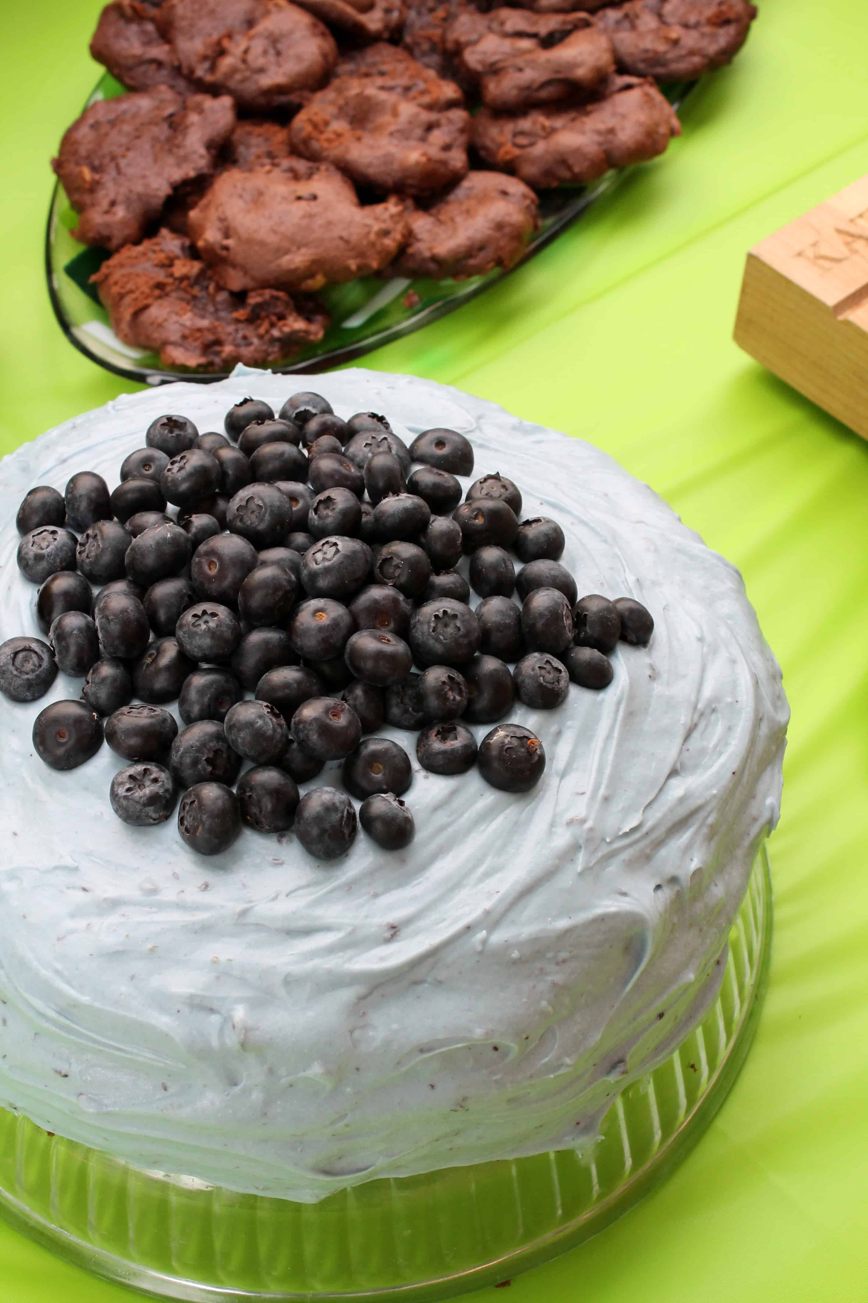 Blue Blueberry Cake